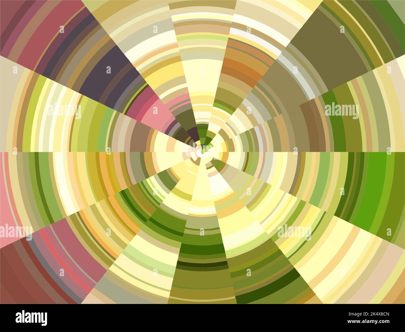 Colorful concentric circles - abstract background for interior solution ...