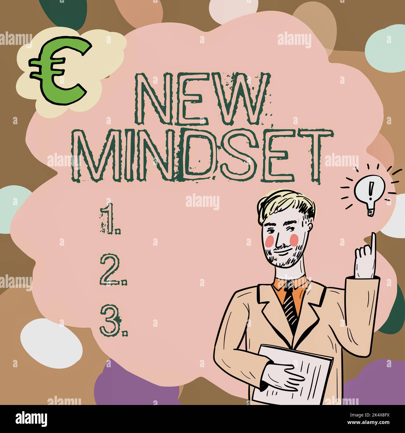 Conceptual caption New Mindset. Business overview freshly madeup ...