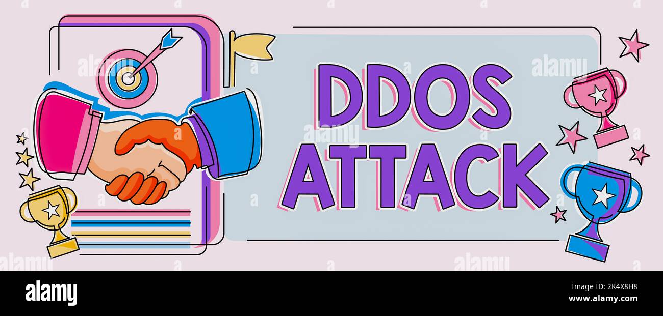 Inspiration showing sign Ddos Attack. Word for disturbed access to the ...