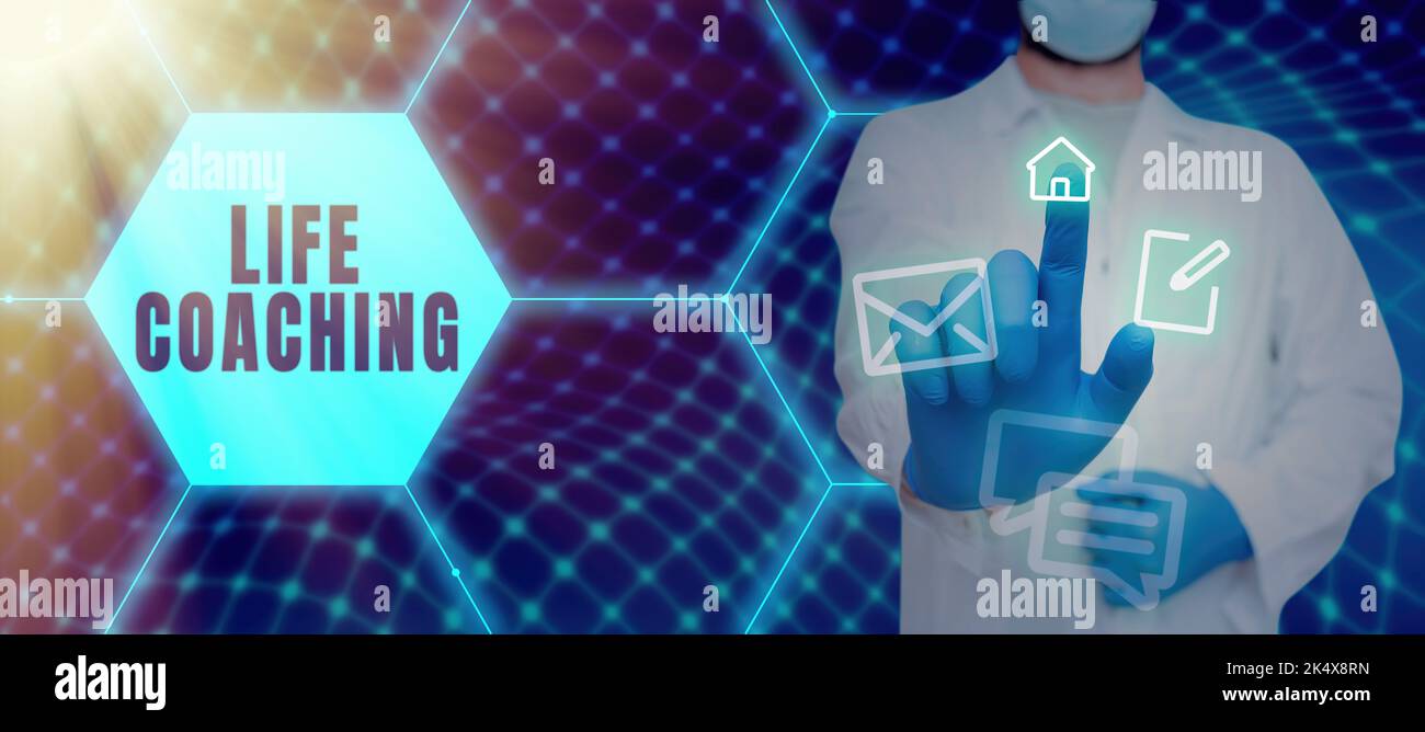 Sign displaying Life Coaching. Internet Concept Encouragement and ...