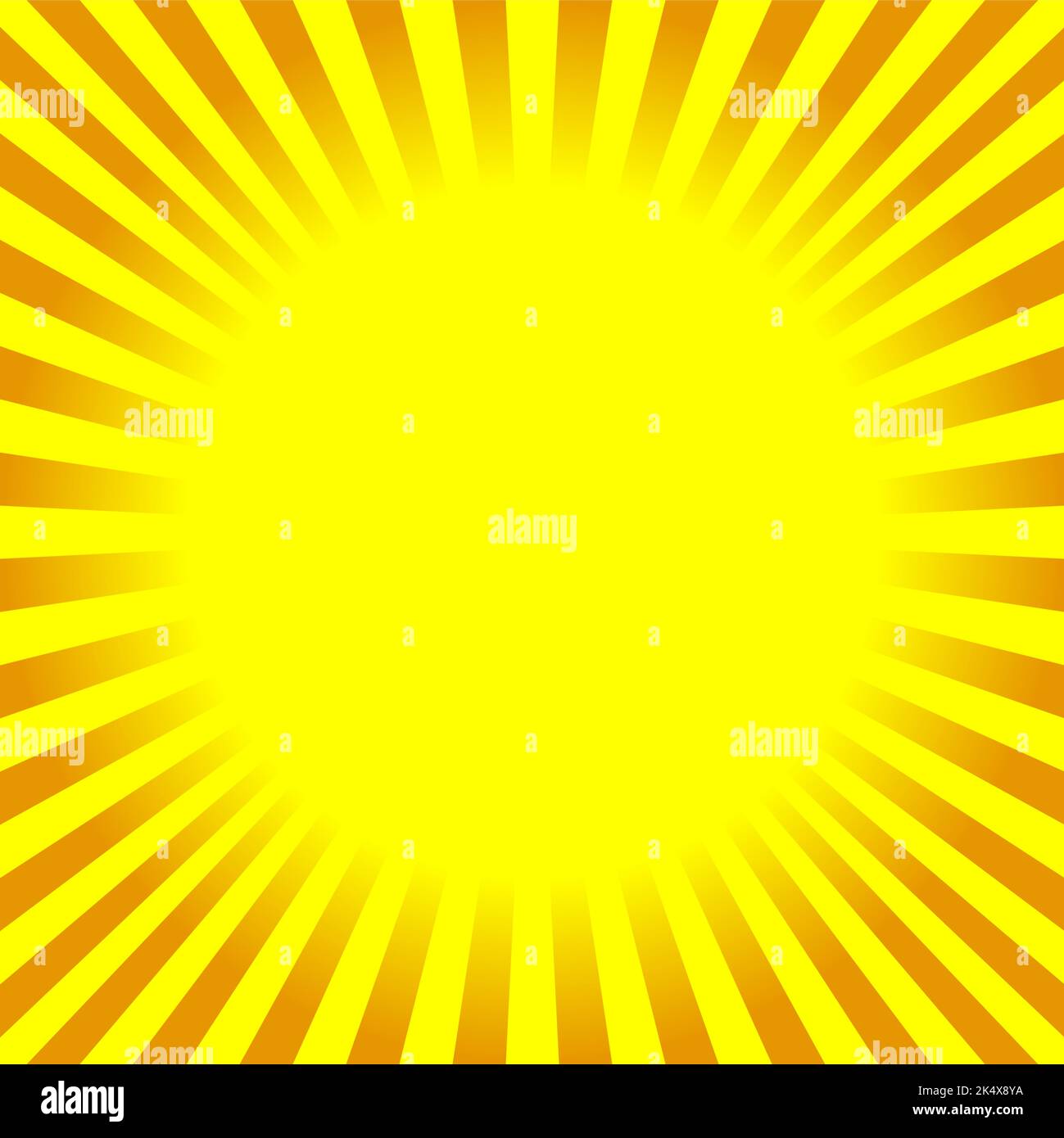 Orange and yellow sunburst background. Vector illustration Stock Vector ...