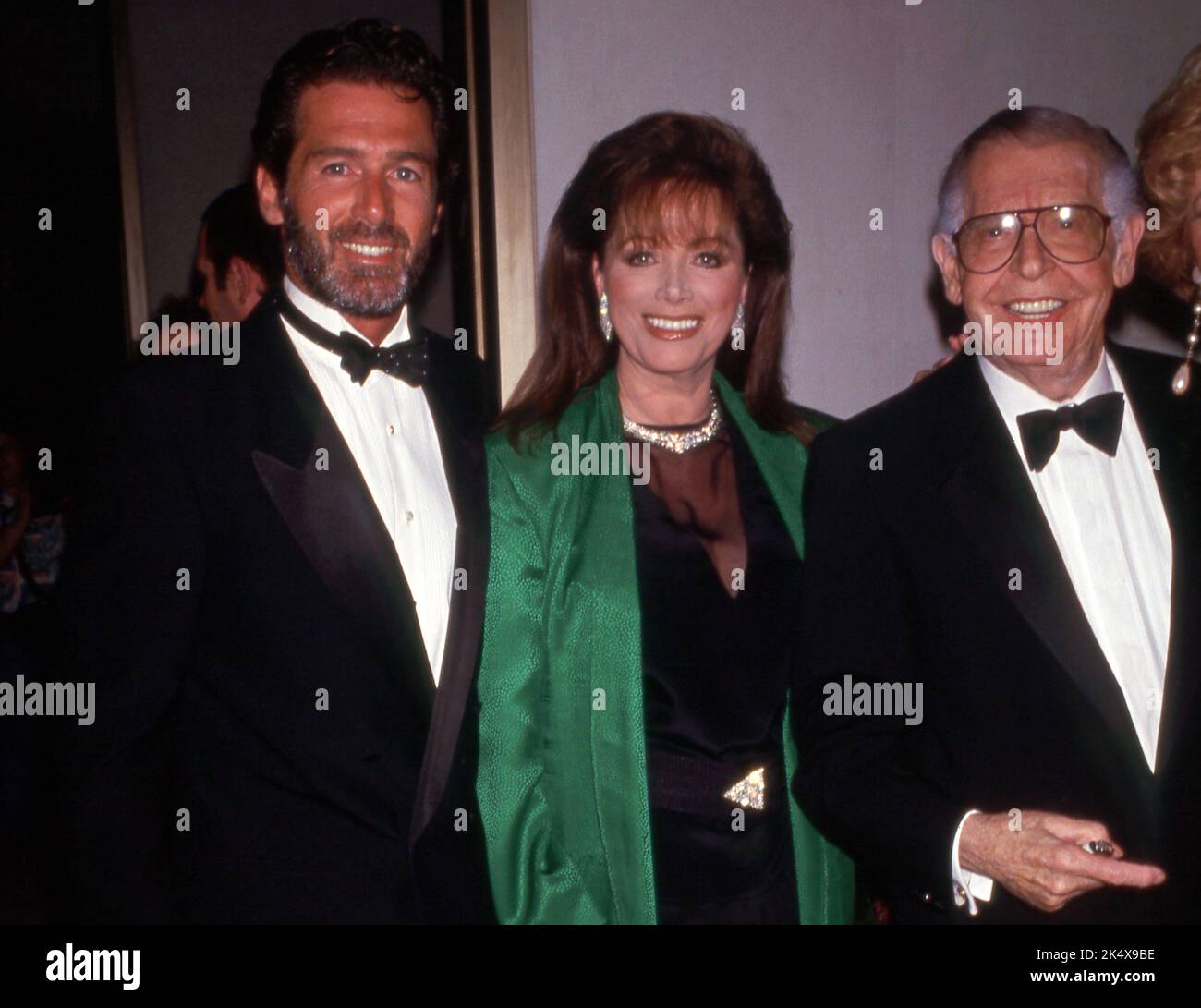 Jack Scalia, Jackie Collins and Milton Berle 1992 Credit: Ralph ...