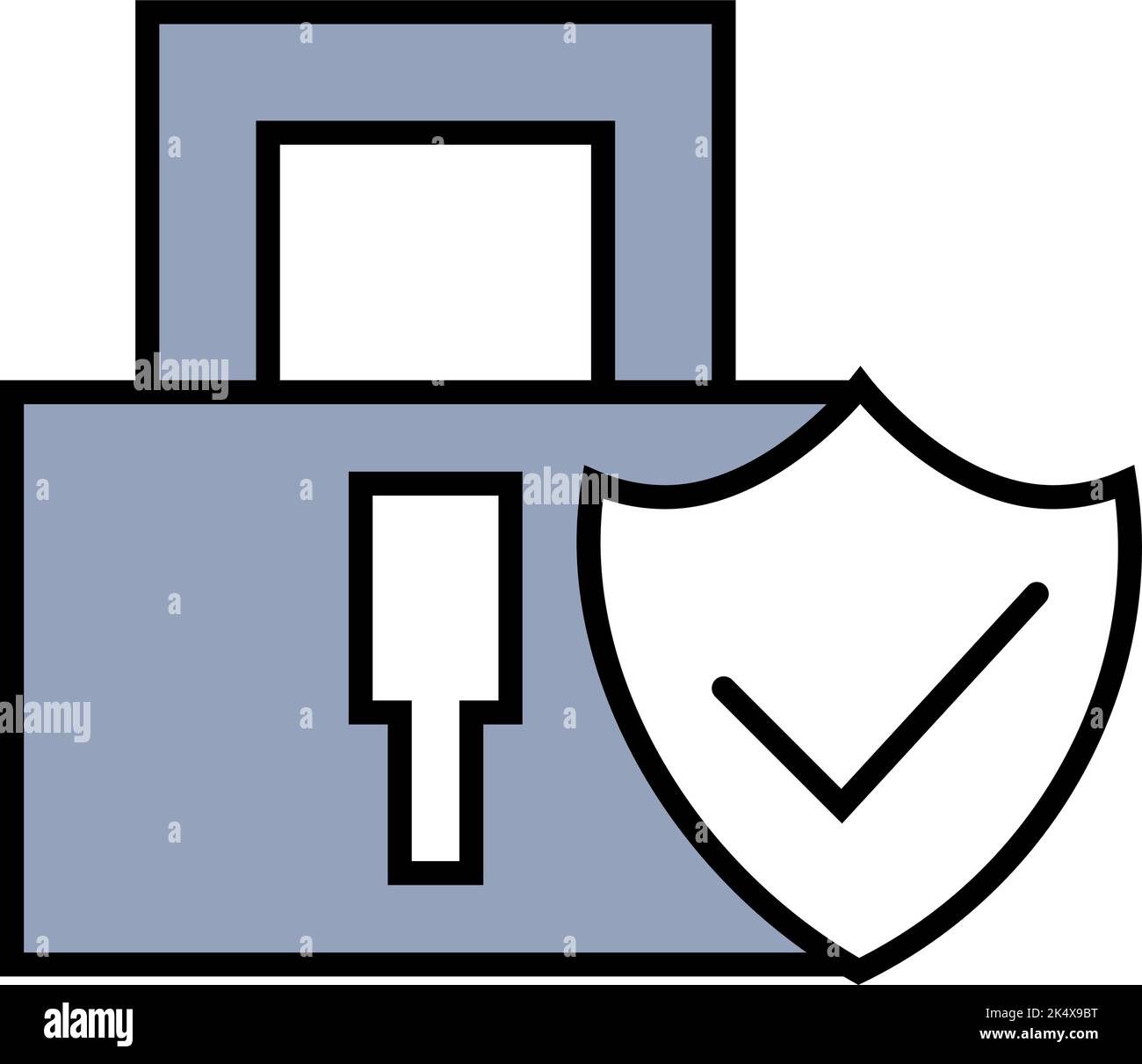 Online defense icon Stock Vector Images - Alamy