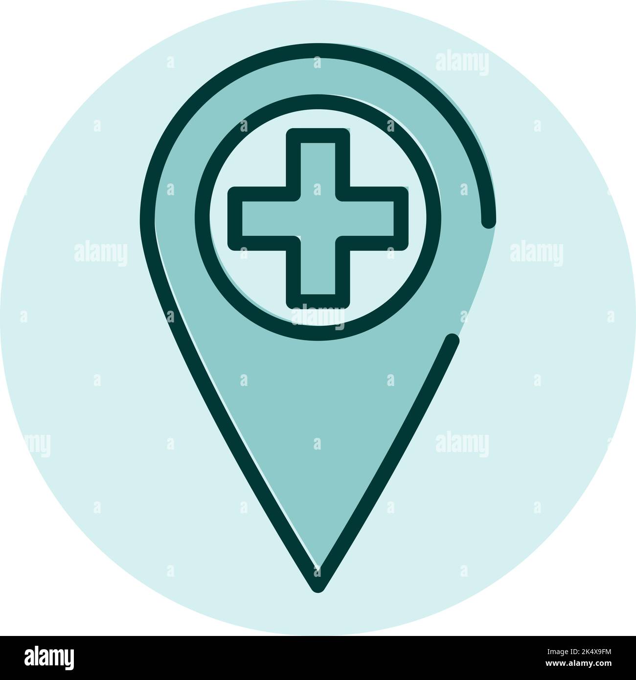 Warning sign first aid, illustration, vector on a white background ...