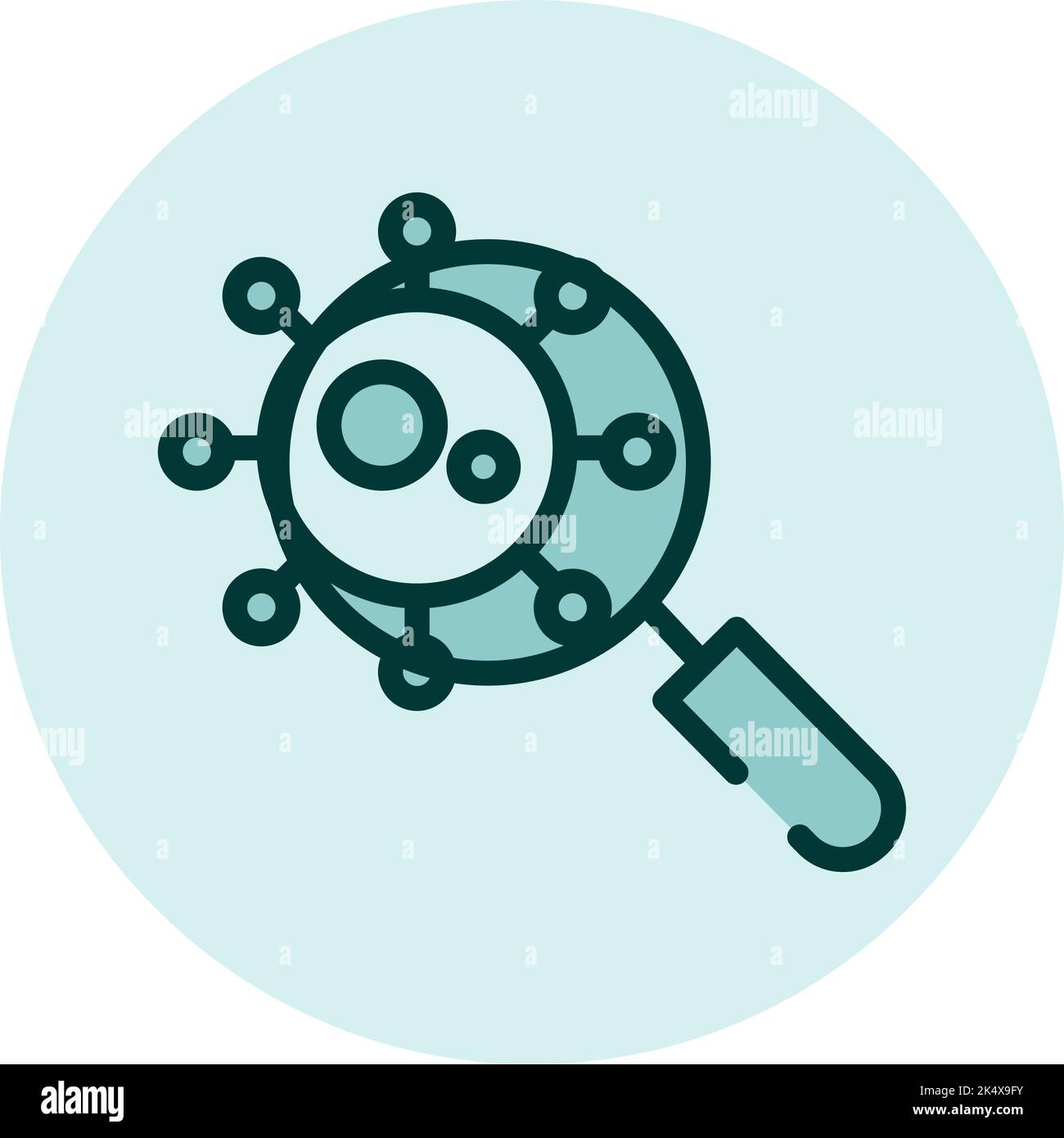 Microbiology test, illustration, vector on a white background Stock ...