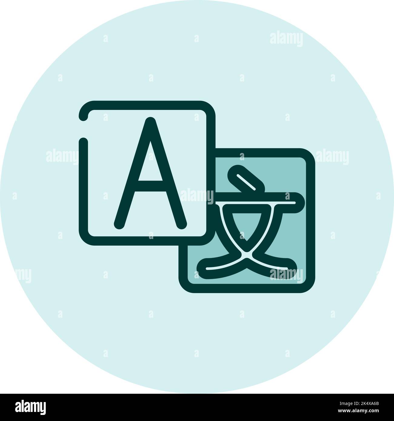 Translator icon, illustration, vector on a white background Stock ...