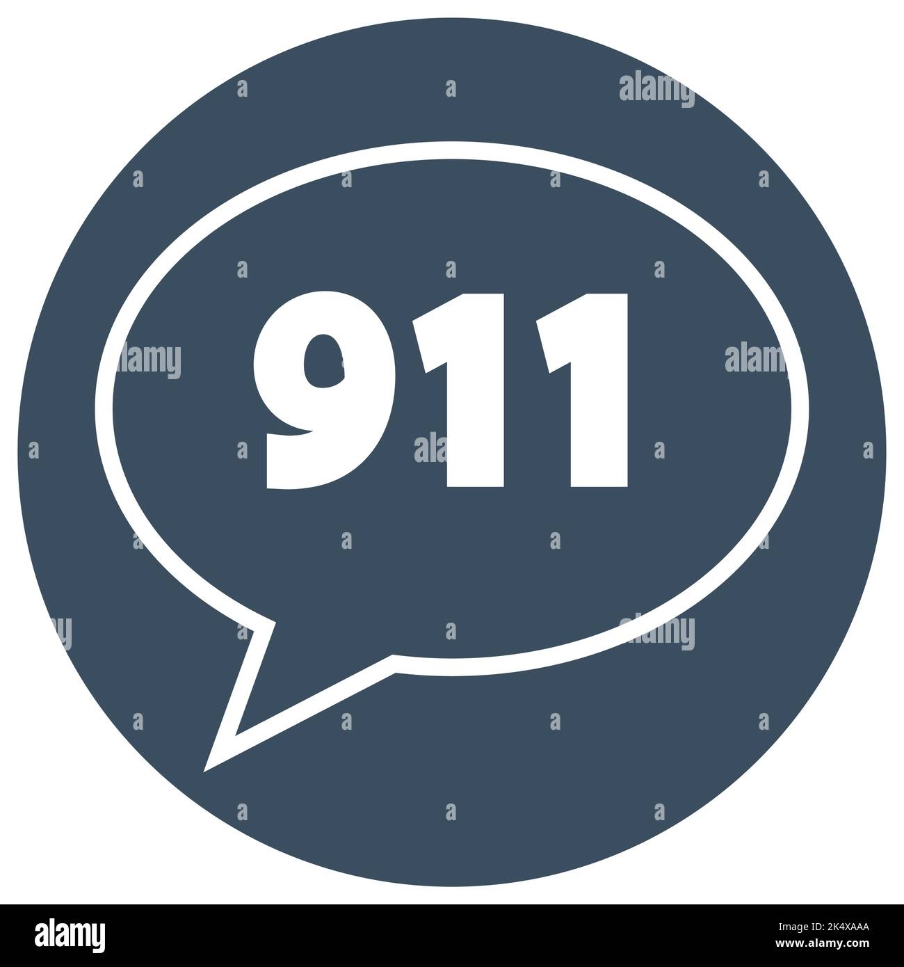 Police call, illustration, vector on a white background Stock Vector ...