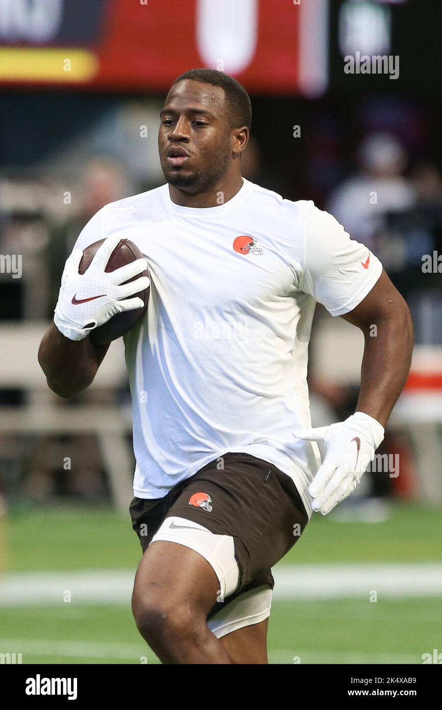 Atlanta, Georgia, USA. 2nd Oct, 2022. Cleveland Browns running back ...