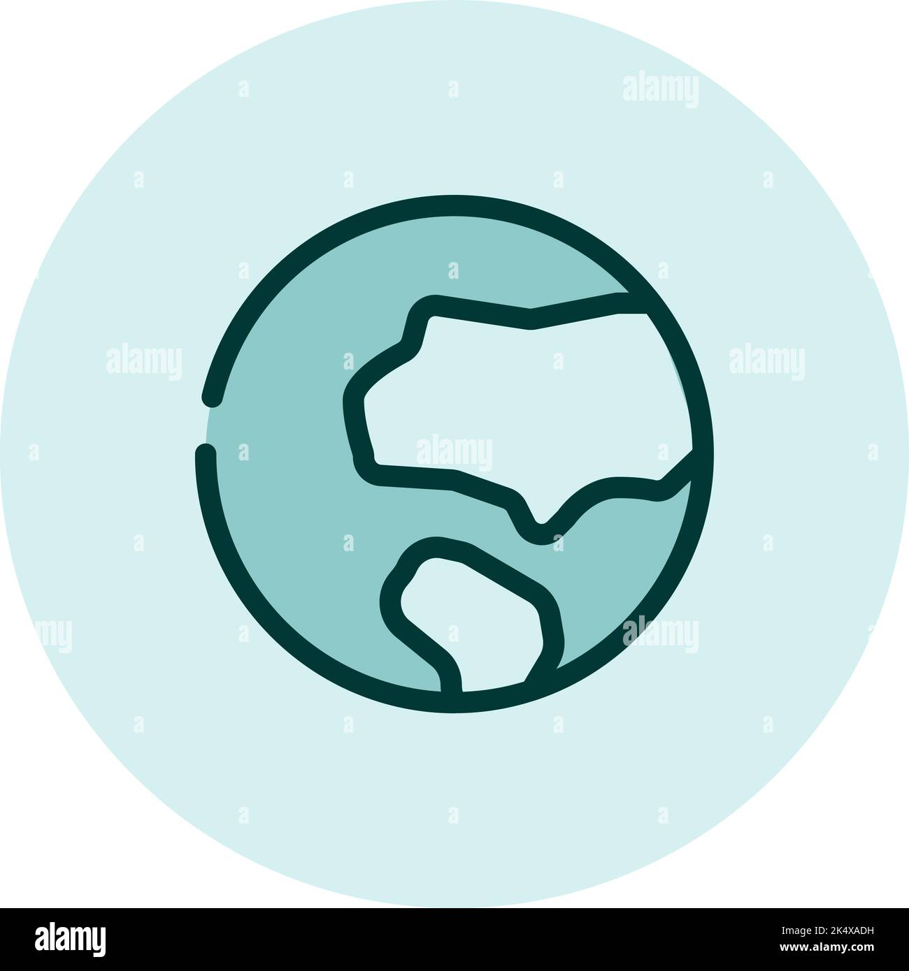 Geography science, illustration, vector on a white background Stock ...