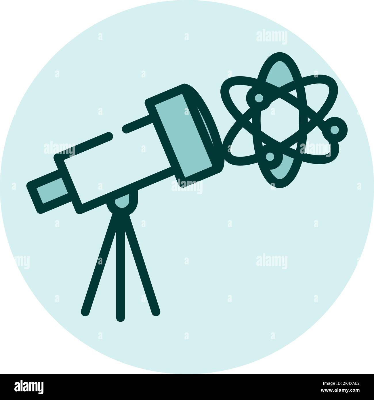 Astrophysic science, illustration, vector on a white background Stock ...