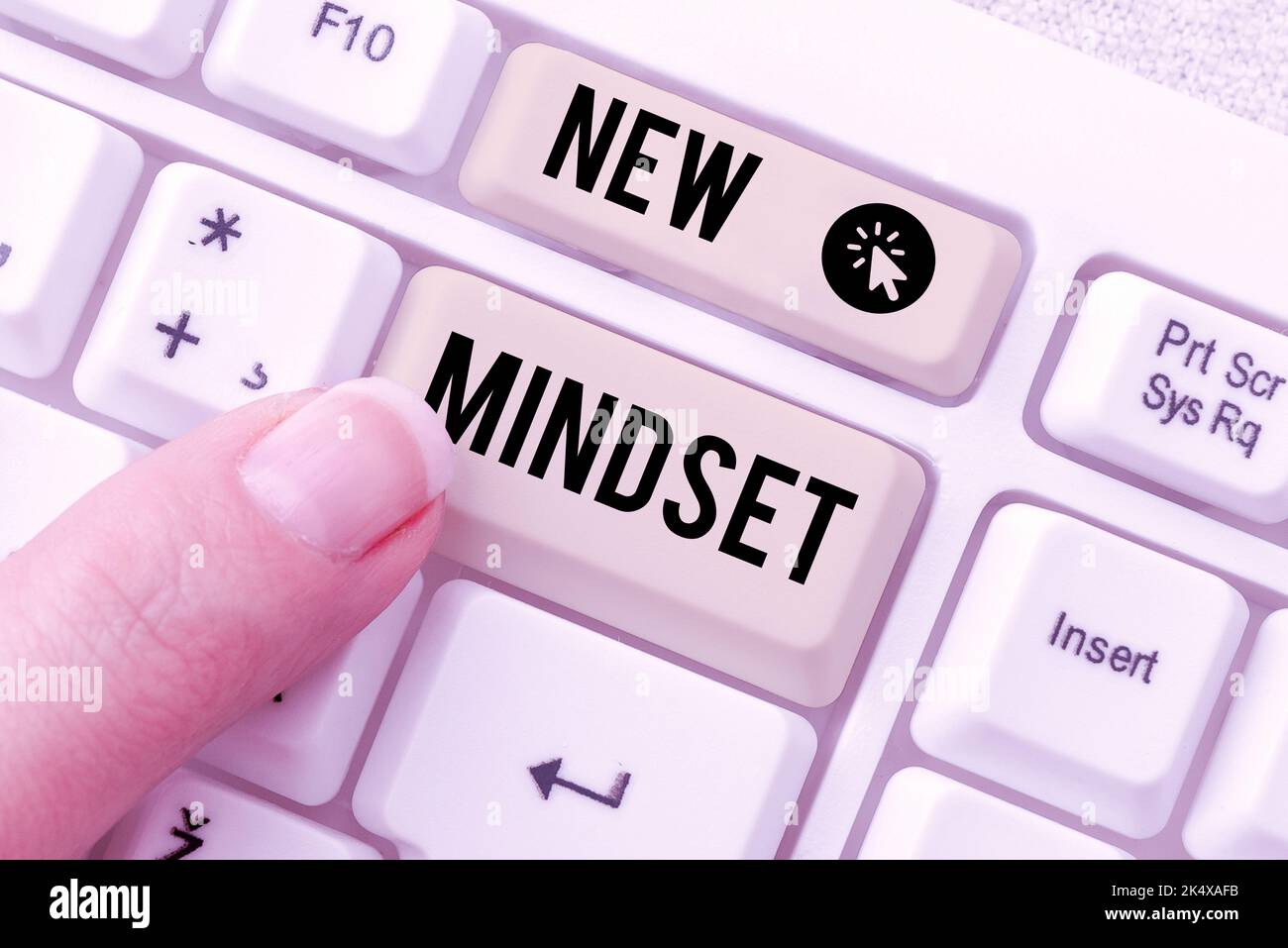 Hand writing sign New Mindset. Business idea freshly madeup thoughts ...