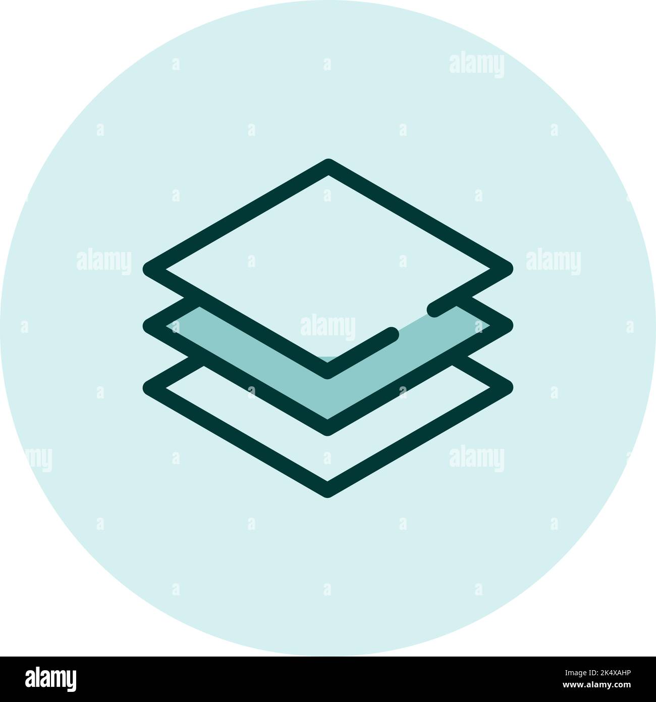 Layer icon, illustration, vector on a white background Stock Vector ...