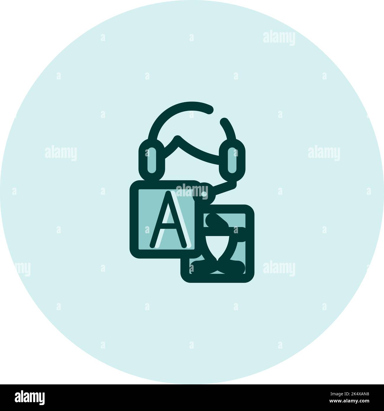 Translation tool, illustration, vector on a white background Stock ...