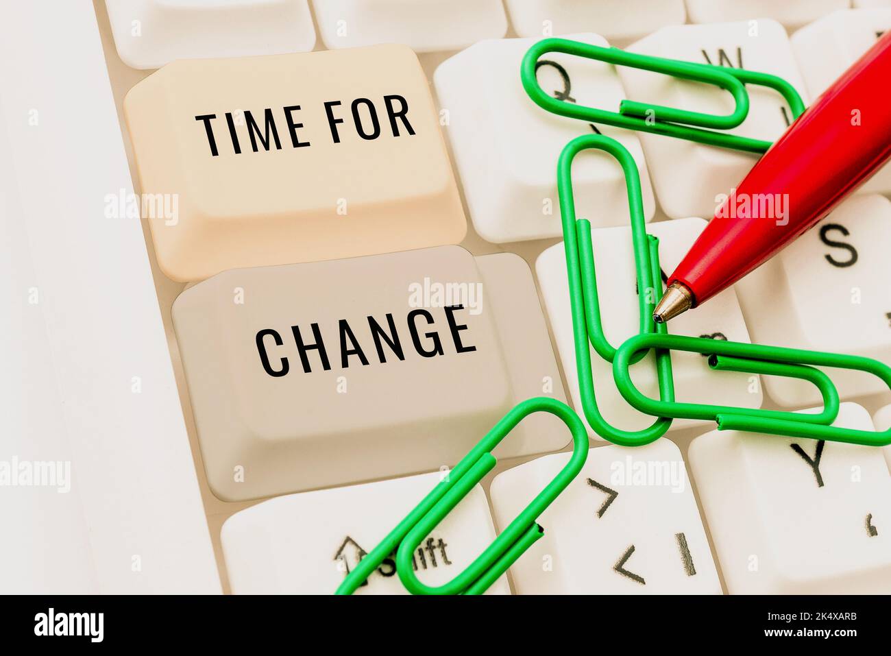 Text caption presenting Time For Change. Word for take action new ...