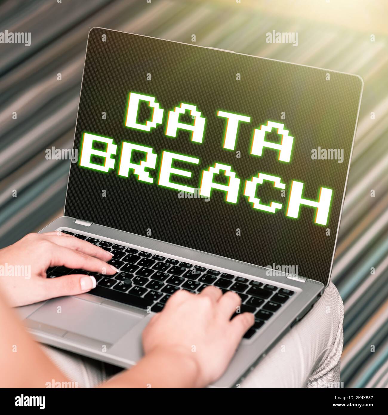 Text caption presenting Data Breach. Business concept unauthorized ...