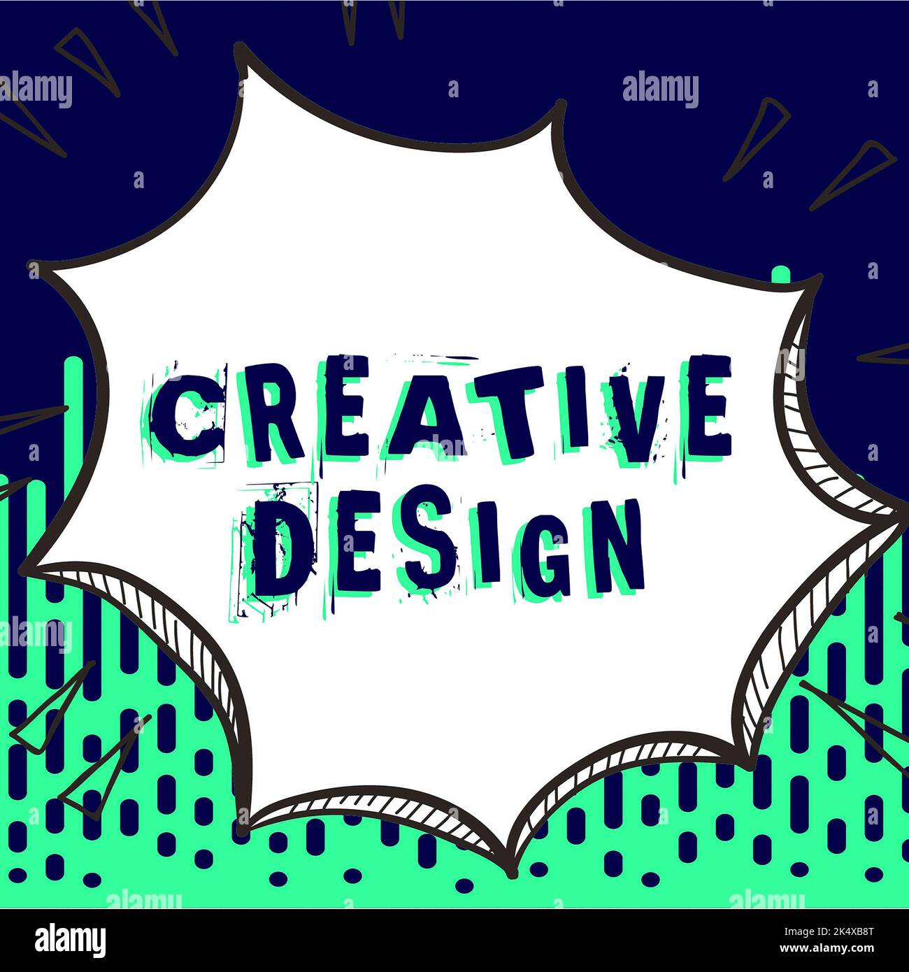 Text caption presenting Creative Design. Business idea a visual element ...