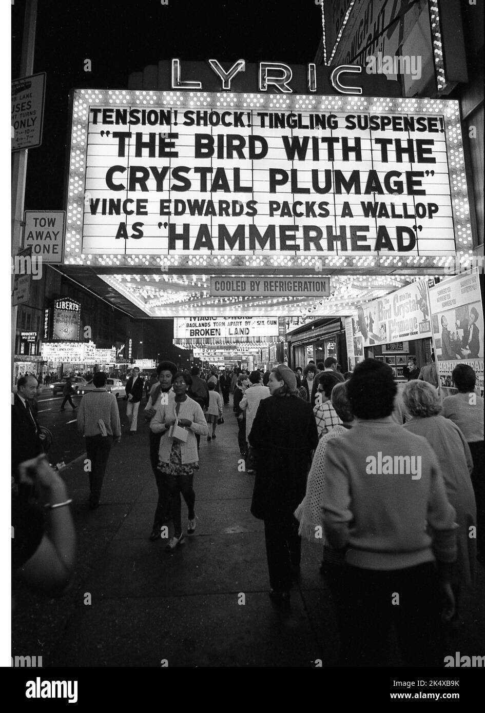 New York City street scene, neon signs, USA Stock Photo - Alamy