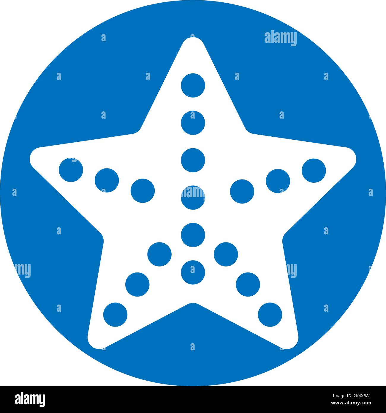 Summer starfish, illustration, vector on a white background Stock ...