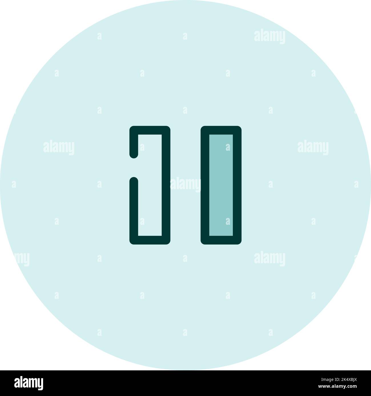 Pause icon on white Stock Vector Images - Alamy