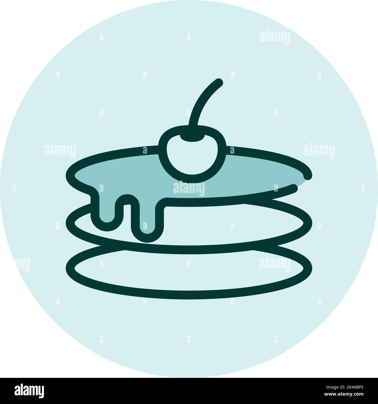 Dish pancakes on white Stock Vector Images - Alamy