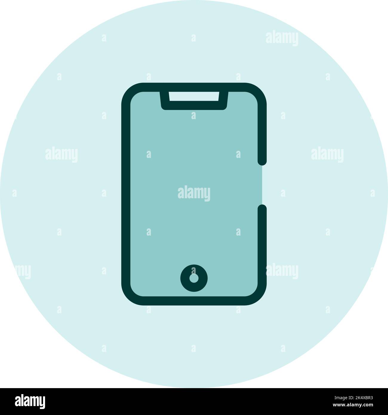 Mobile phone on notebook Stock Vector Images - Alamy