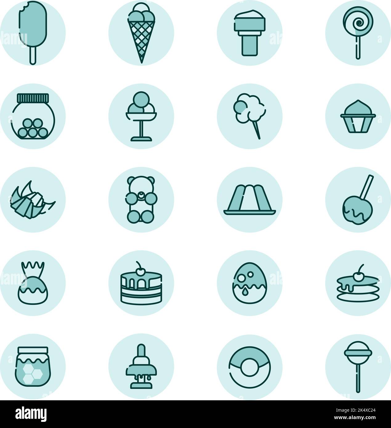 Sweet factory, illustration, vector on a white background Stock Vector ...