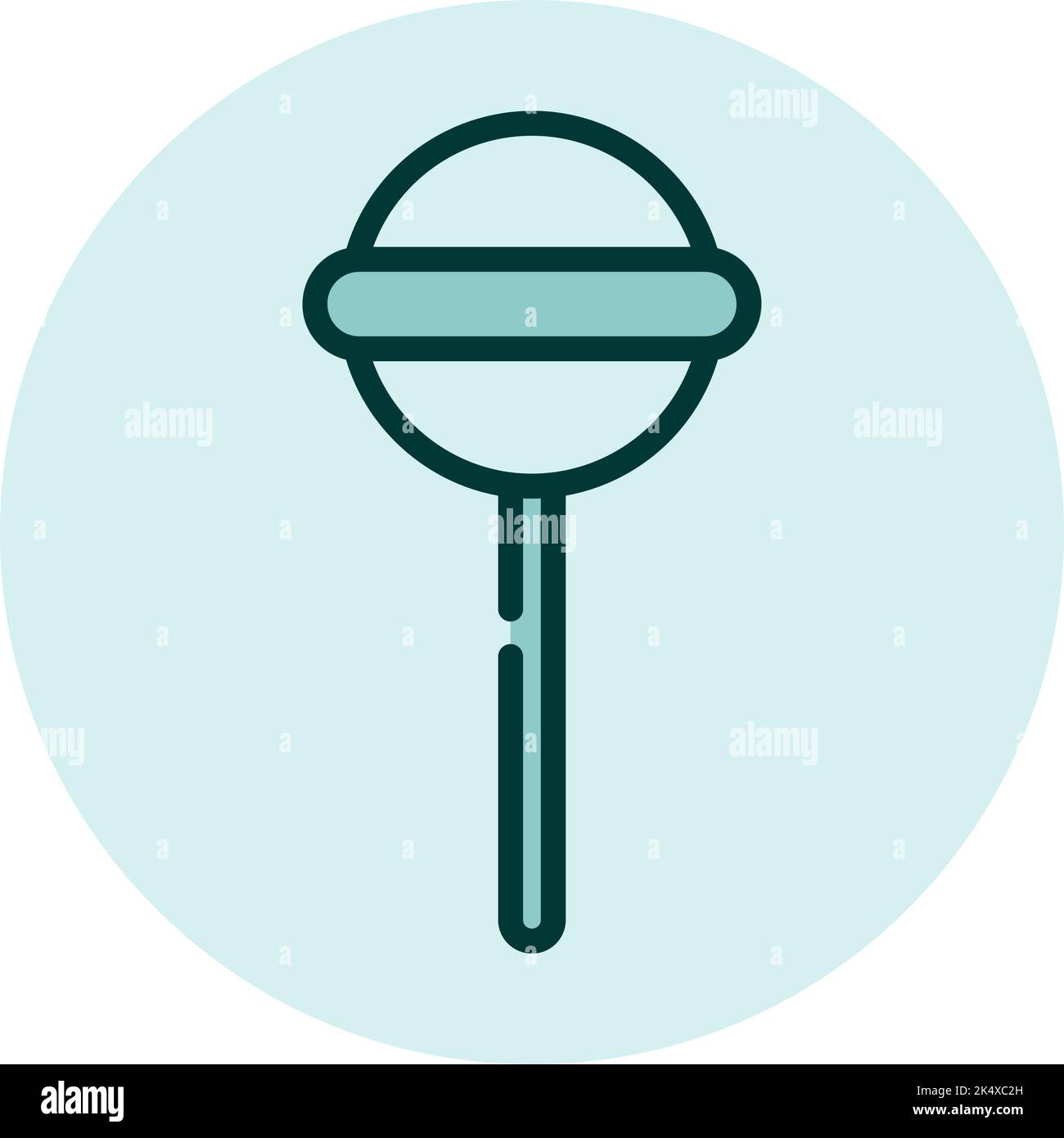 Round lolipop, illustration, vector on a white background Stock Vector ...