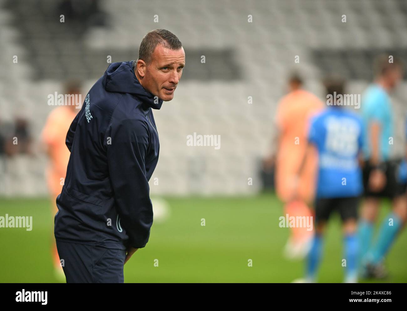 Head Coach Nicky Hayen of Club Brugge NXT pictured during a soccer game ...