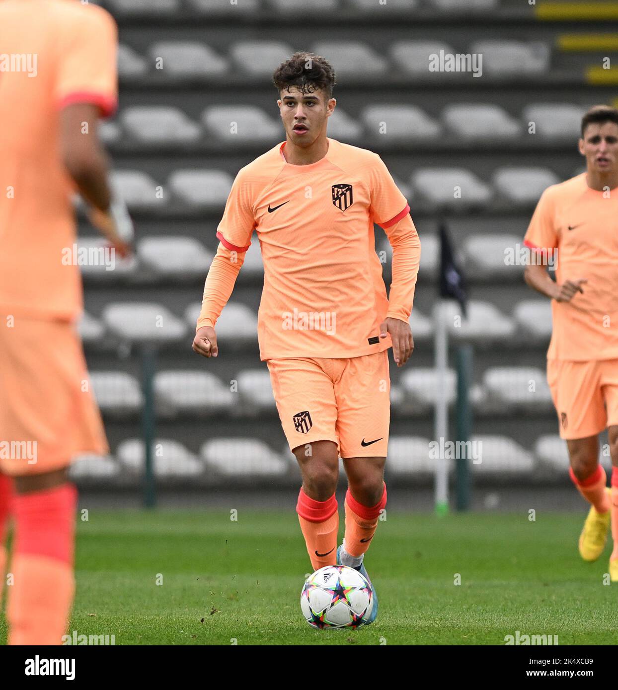 Aitor Gismera (6) of Atletico Madrid pictured during a soccer game between the youth teams of ...