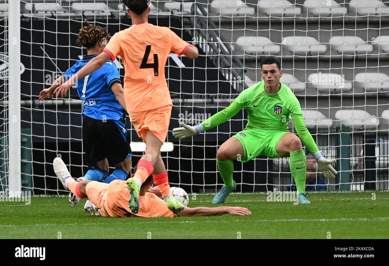 goalkeeper Alejandro Iturbe (1) of Atletico Madrid pictured during a ...