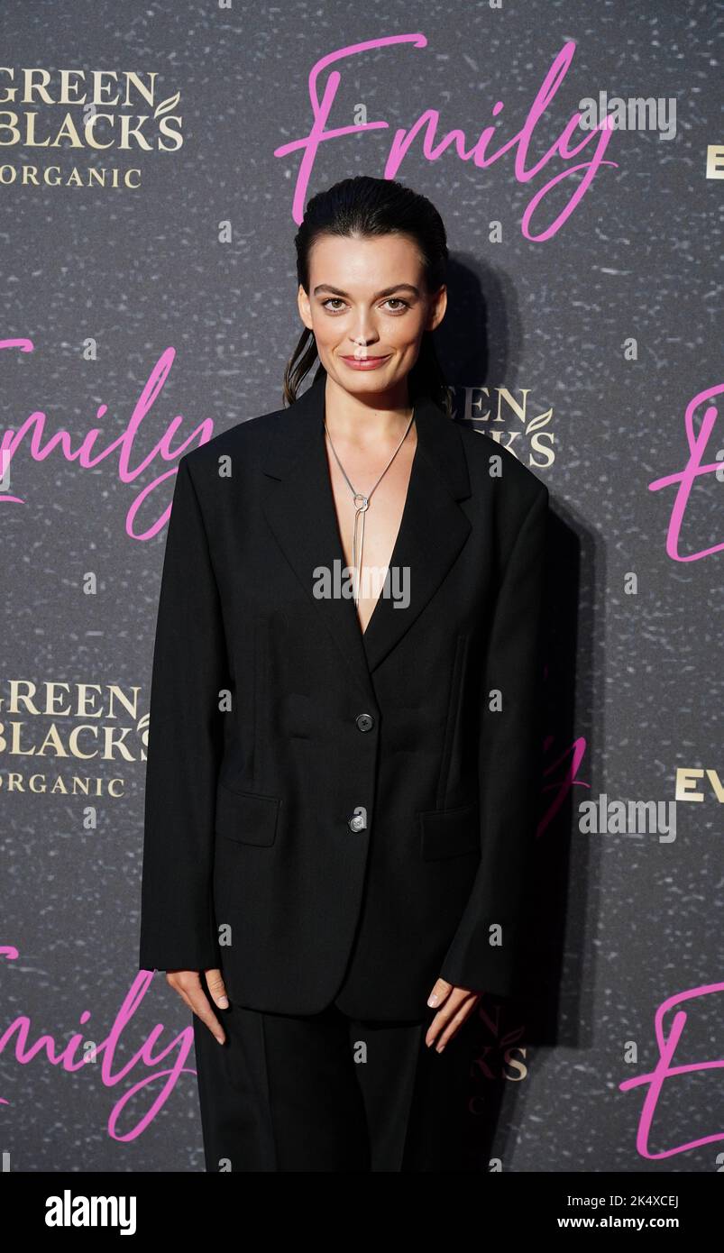 Emma Mackey arrives at the UK premiere of Emily at Everyman Borough ...