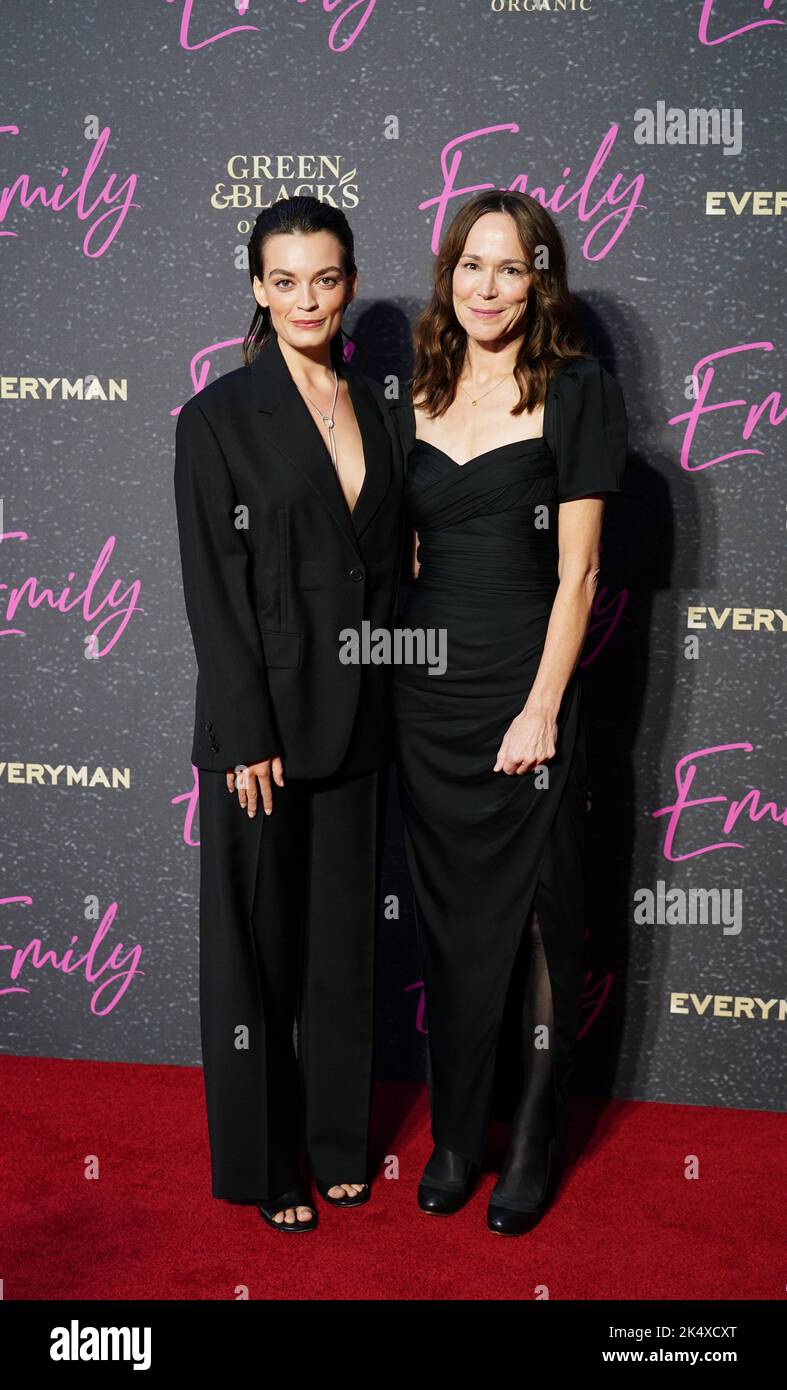 Emma Mackey (left) and Frances O'Connor arrives at the UK premiere of ...