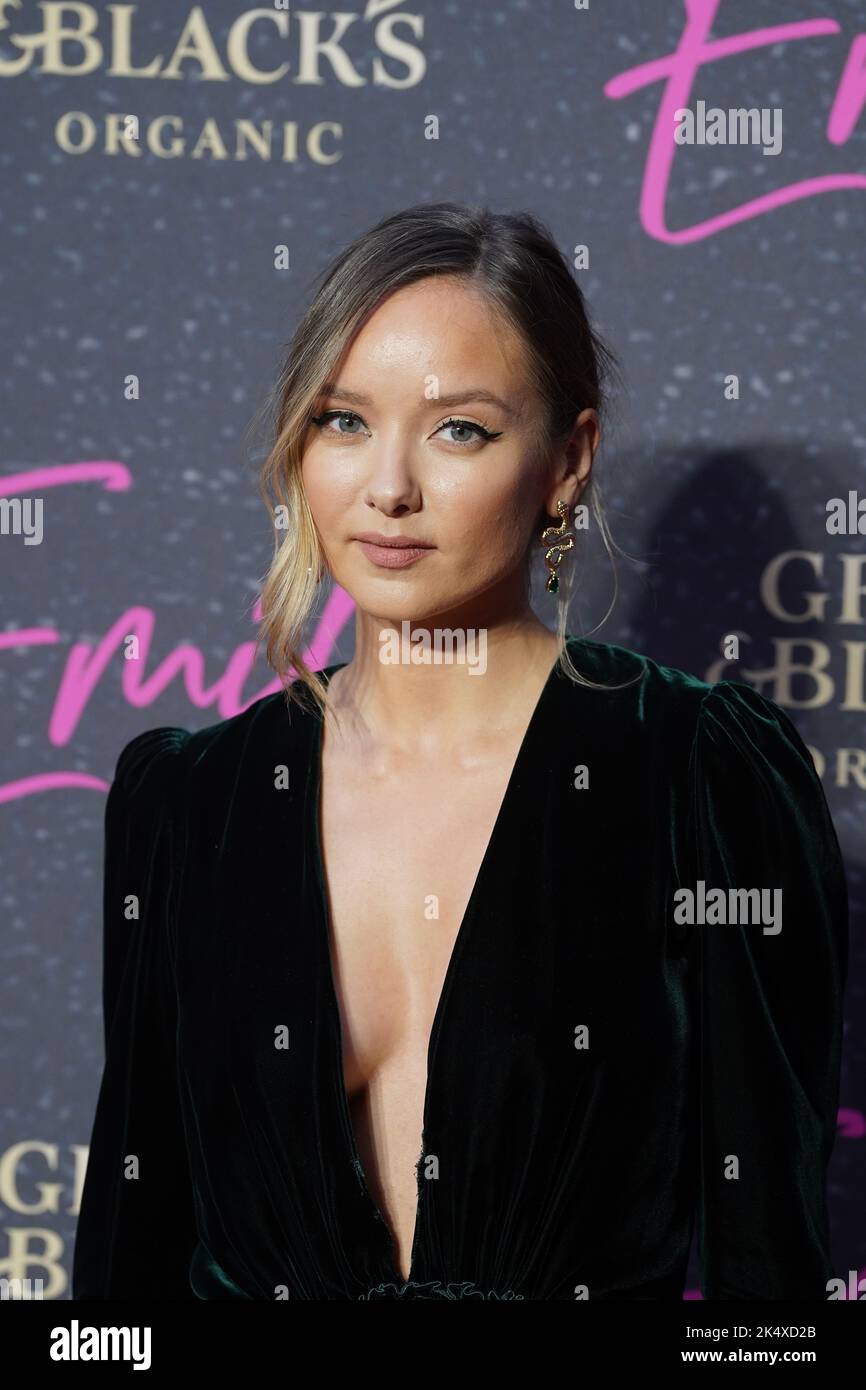 Alexandra Dowling arrives at the UK premiere of Emily at Everyman ...