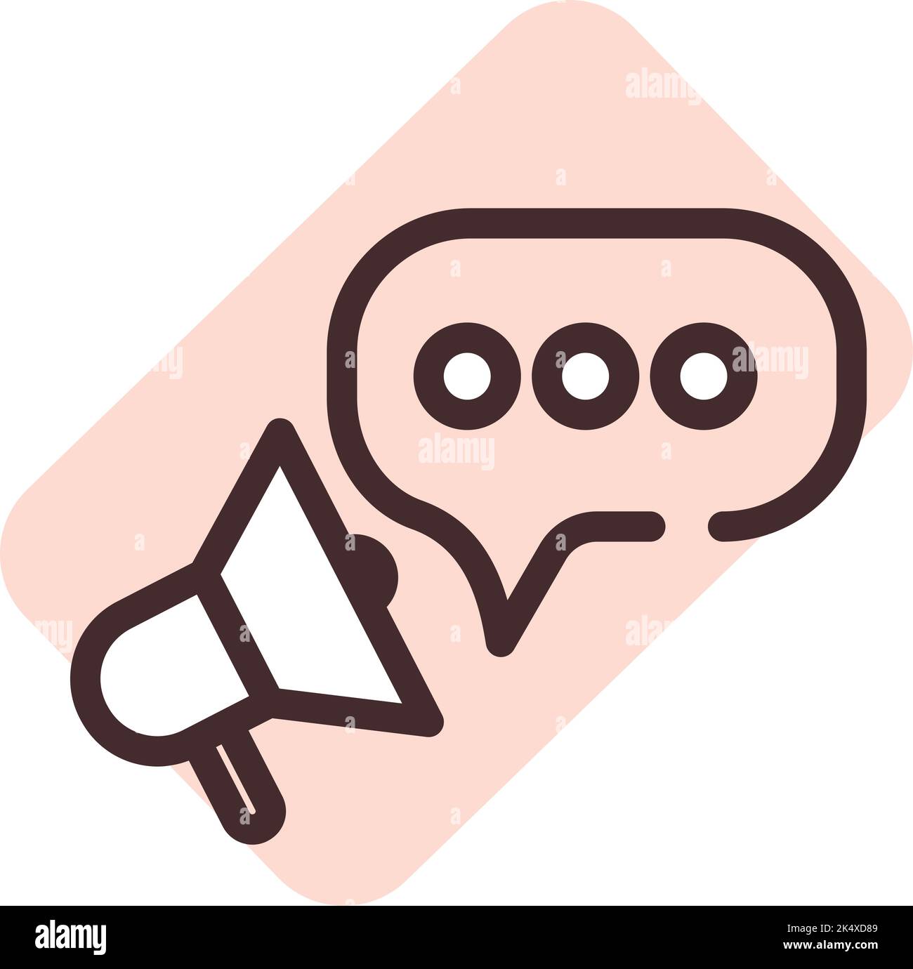 Ads message, illustration, vector on a white background Stock Vector ...