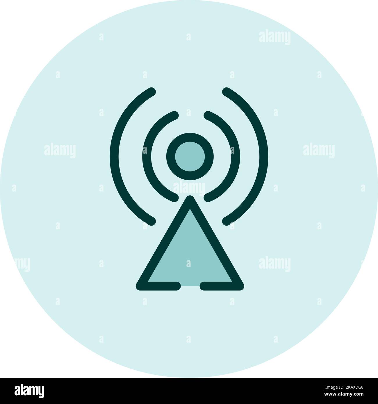 Signal tower icon, illustration, vector on a white background Stock ...