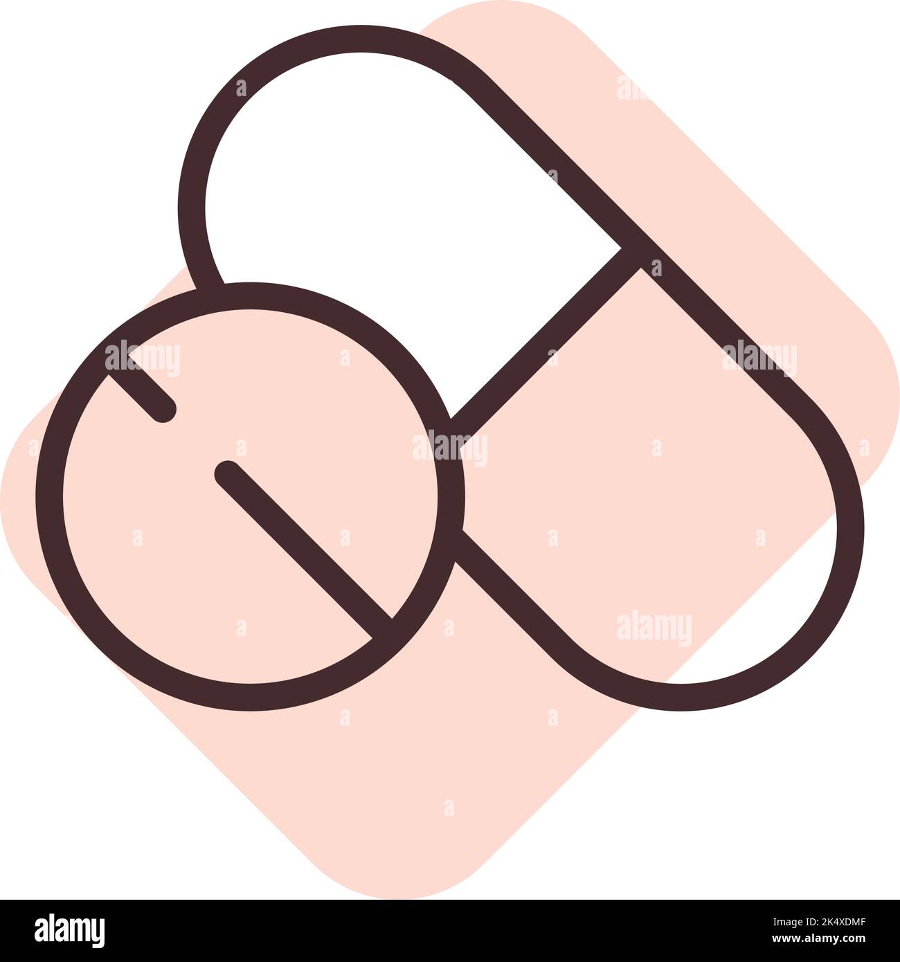 Medication addiction, illustration, vector on a white background Stock ...