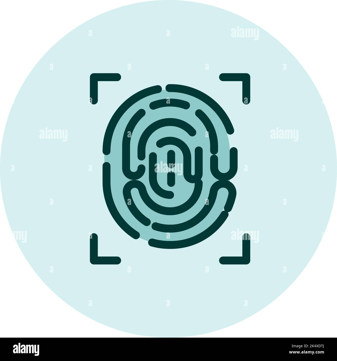 Touch id icon, illustration, vector on a white background Stock Vector ... Touch id icon, illustration, vector on a white background Stock Vector ...