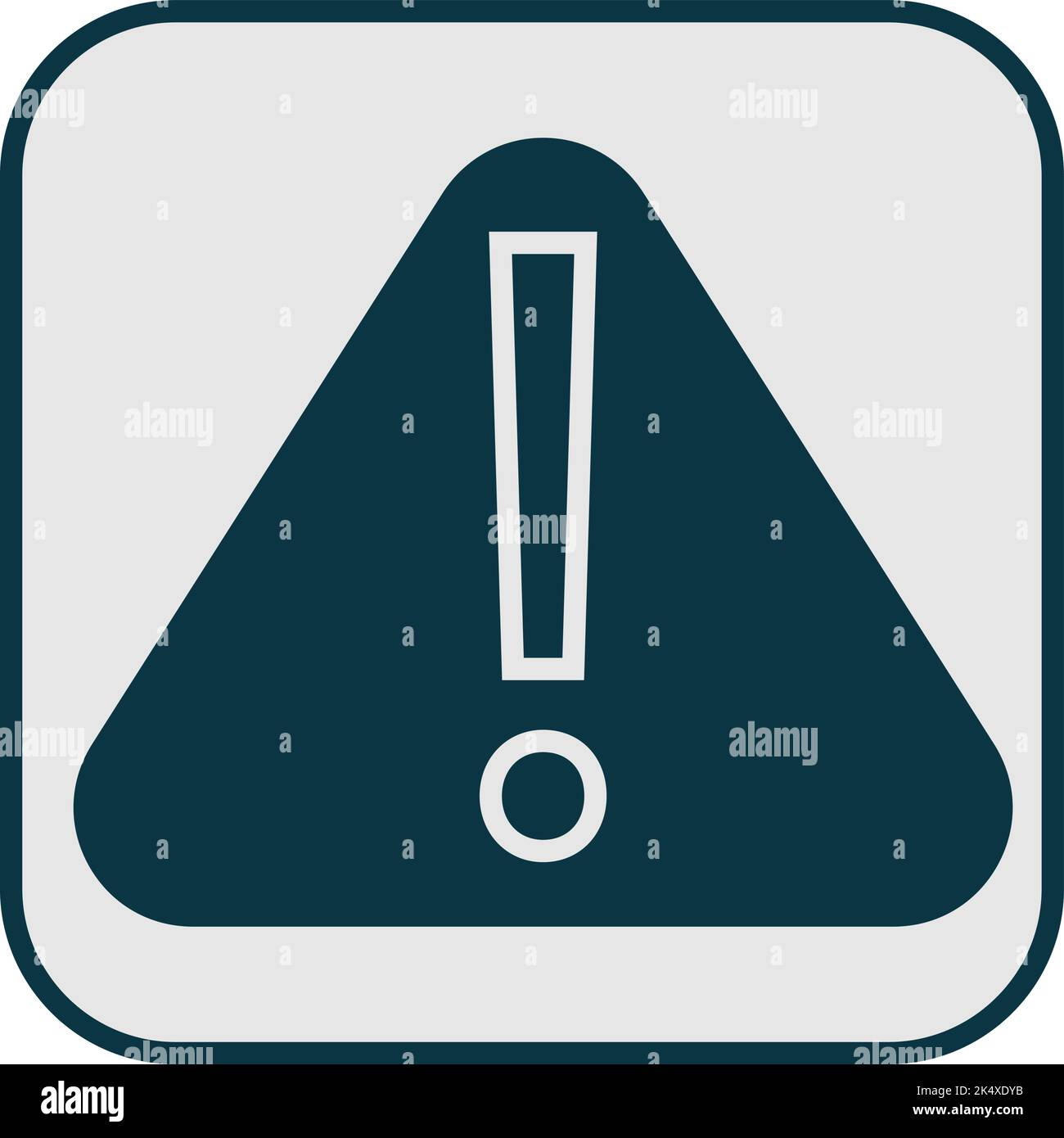 Warning icon, illustration, vector on a white background Stock Vector ...