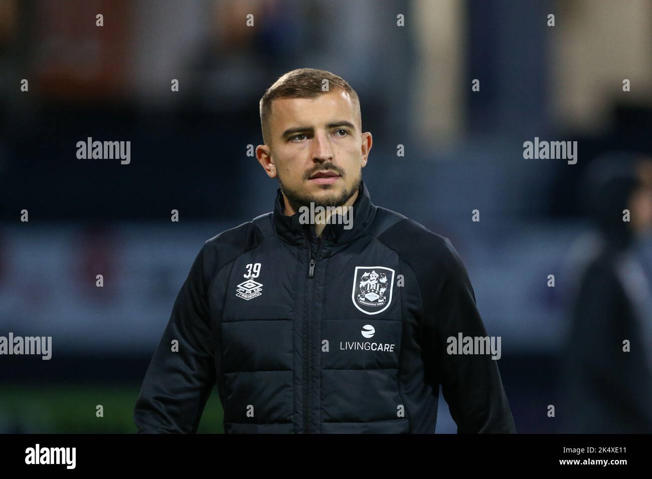 Michał Helik #39 of Huddersfield Town arriving at the stadium during ...