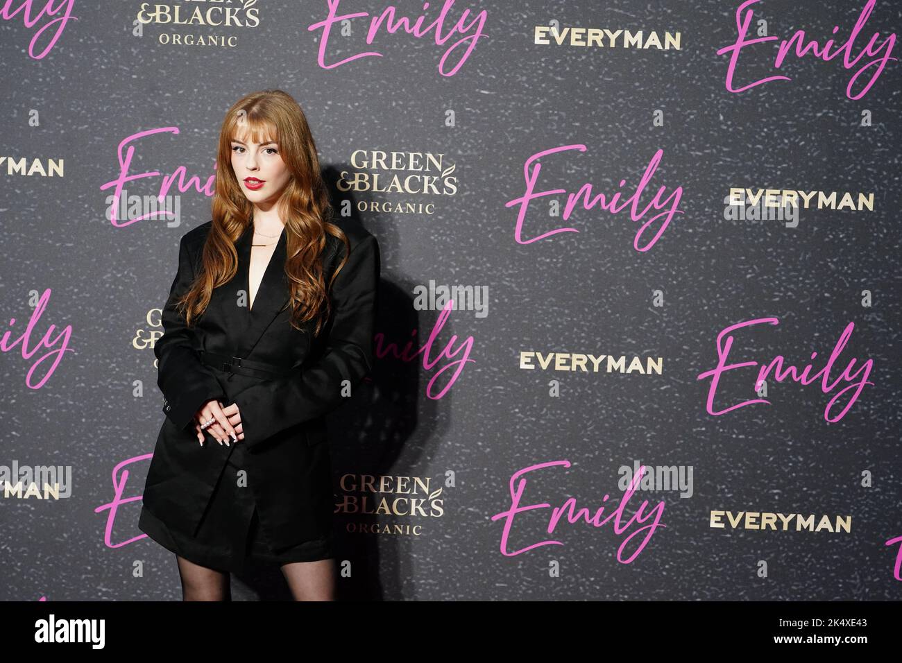 Amelia Gething arrives at the UK premiere of Emily at Everyman Borough ...