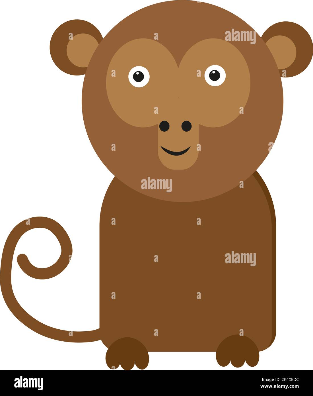 White and brown monkey hi-res stock photography and images - Alamy