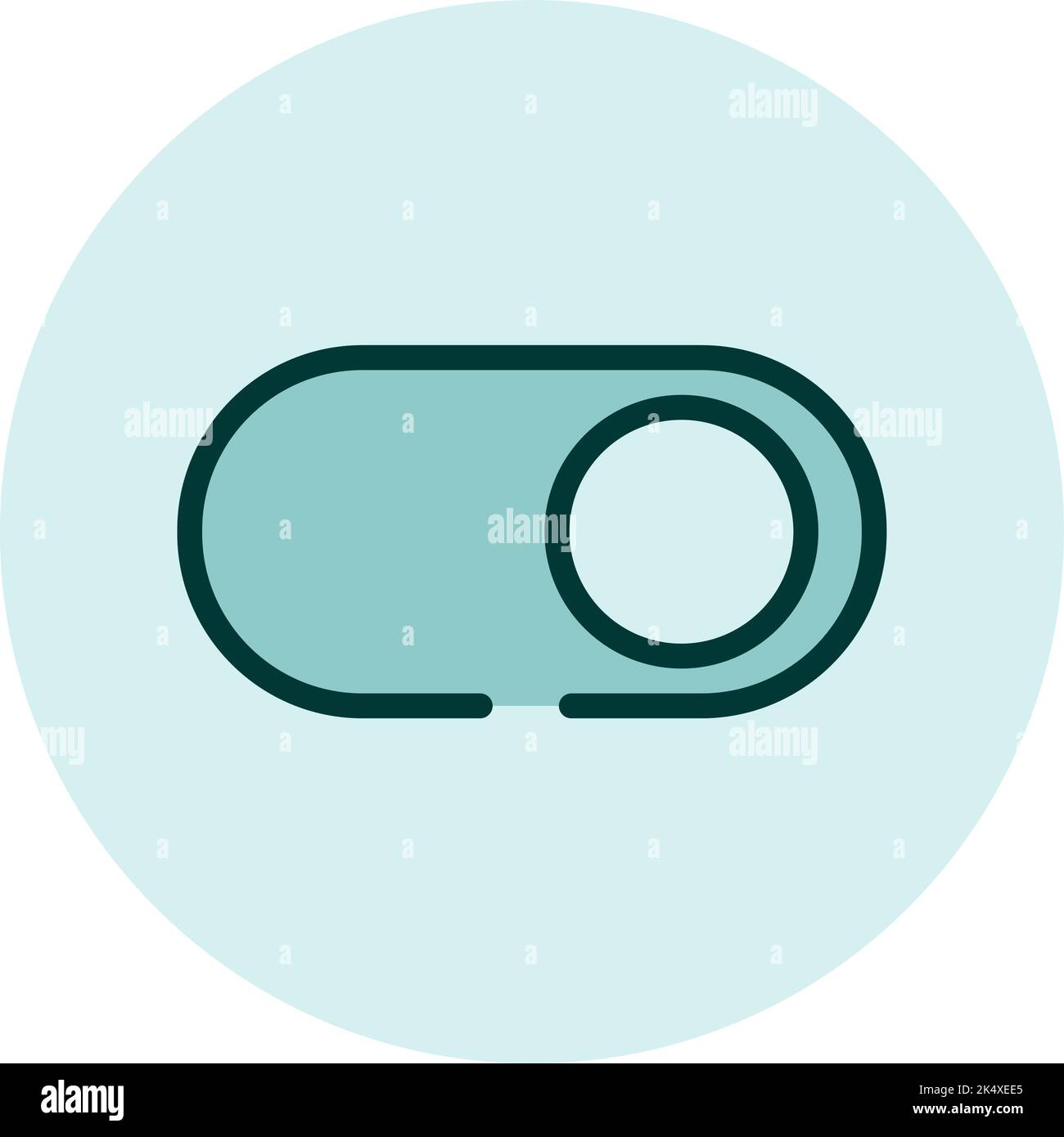 Slide button icon, illustration, vector on a white background Stock ...