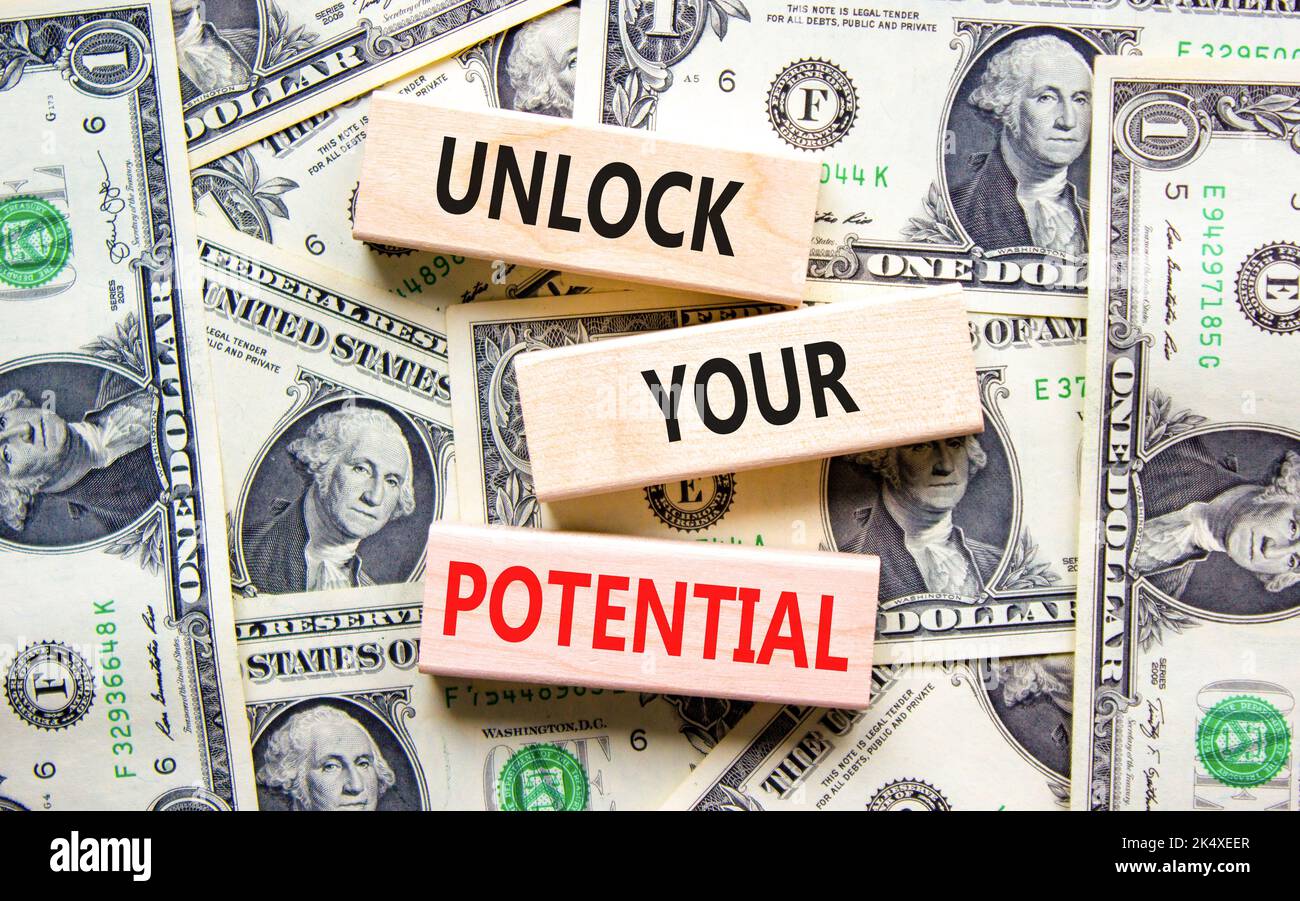 Unlock your potential symbol. Concept words Unlock your potential on ...
