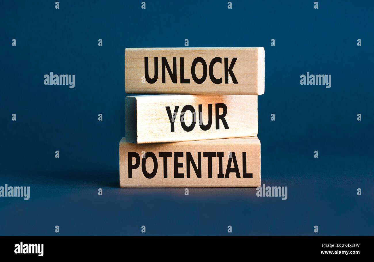 Unlock your potential symbol. Concept words Unlock your potential on ...