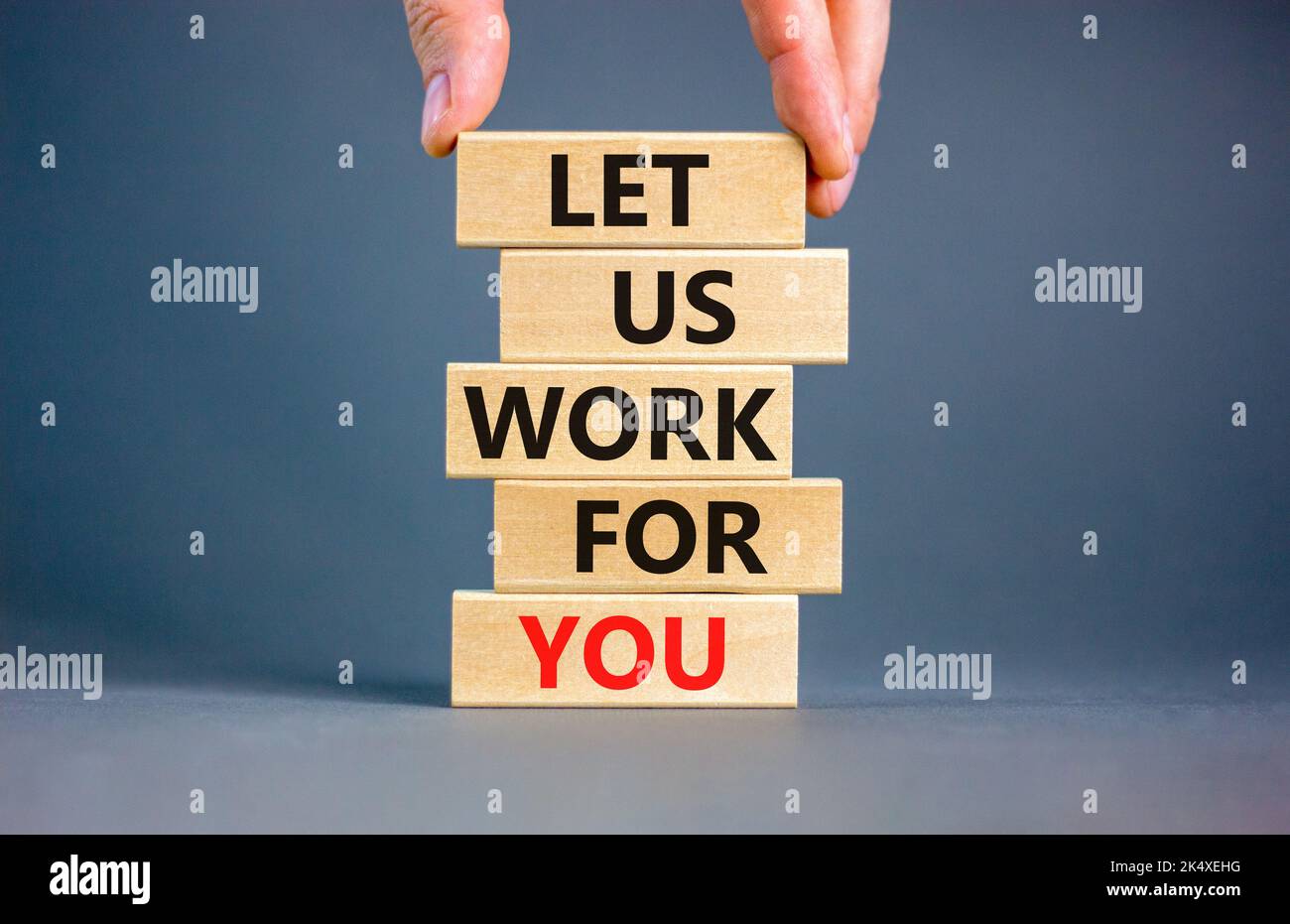 Let us work symbol hi-res stock photography and images - Alamy