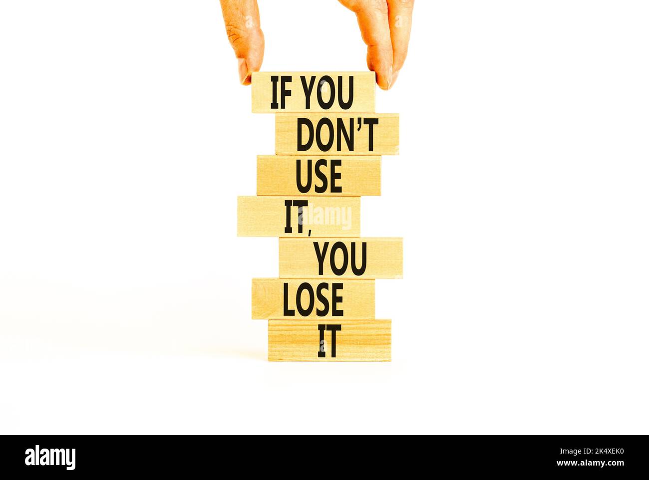 Use or lose symbol. Concept words If you do not use it you lose it on ...