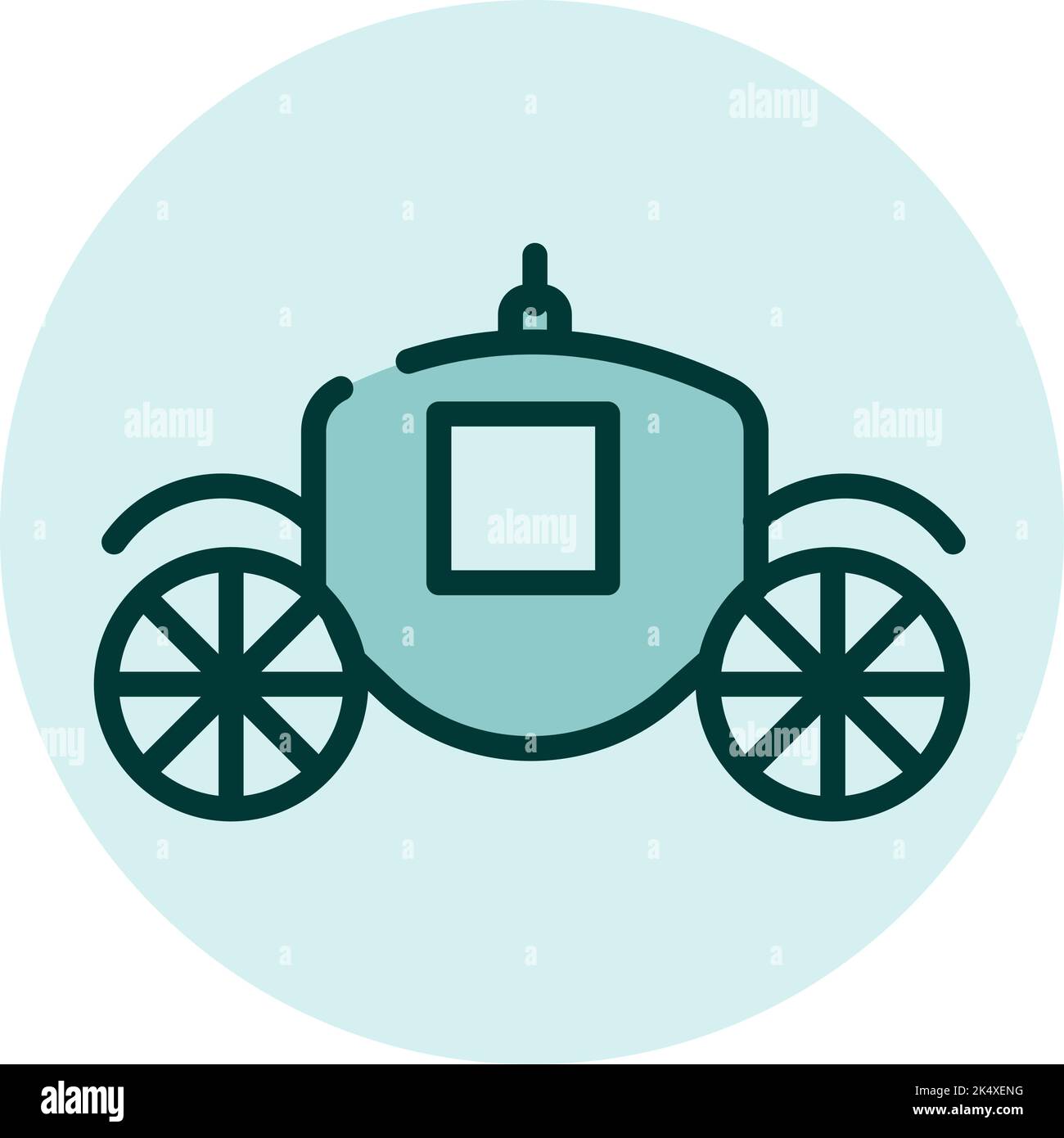 Wedding coach, illustration, vector on a white background Stock Vector ...