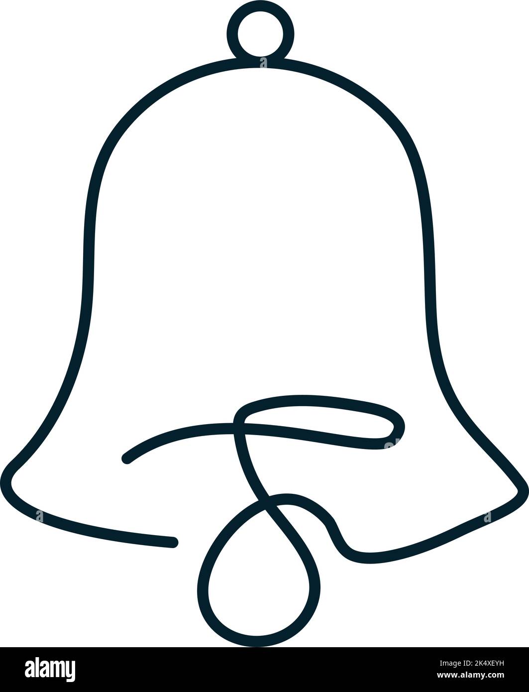 bell line drawn Stock Vector Image & Art - Alamy