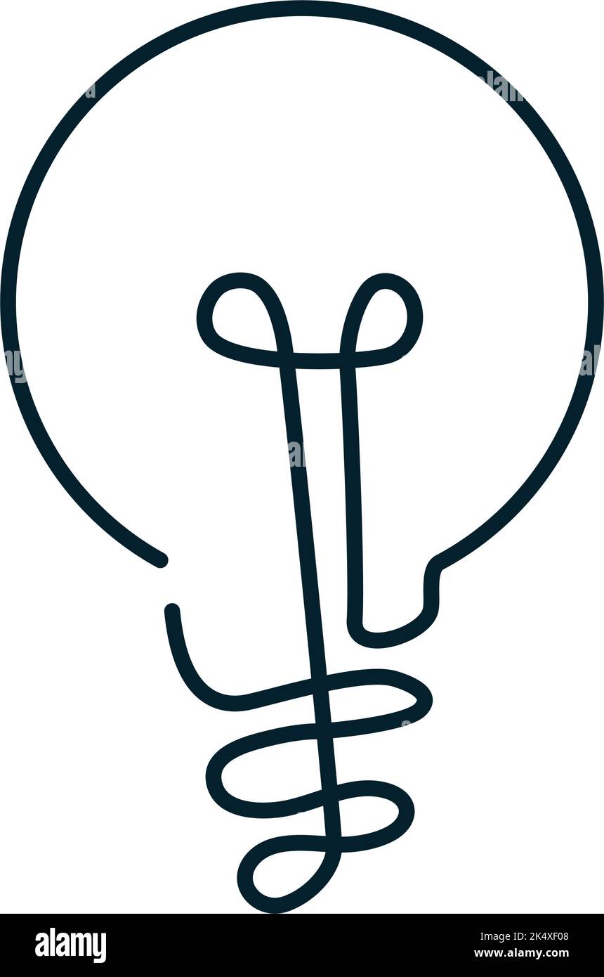 bulb line drawn Stock Vector Image & Art - Alamy