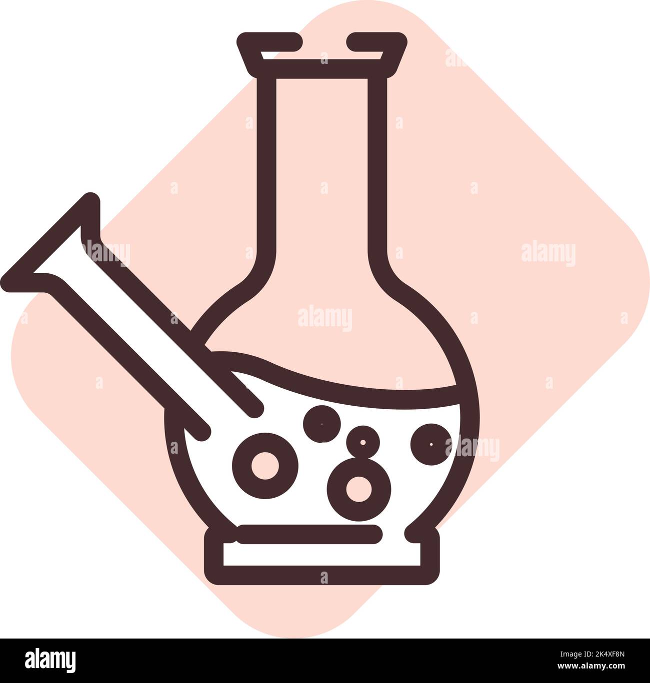 Bong drug addiction, illustration, vector on a white background Stock ...